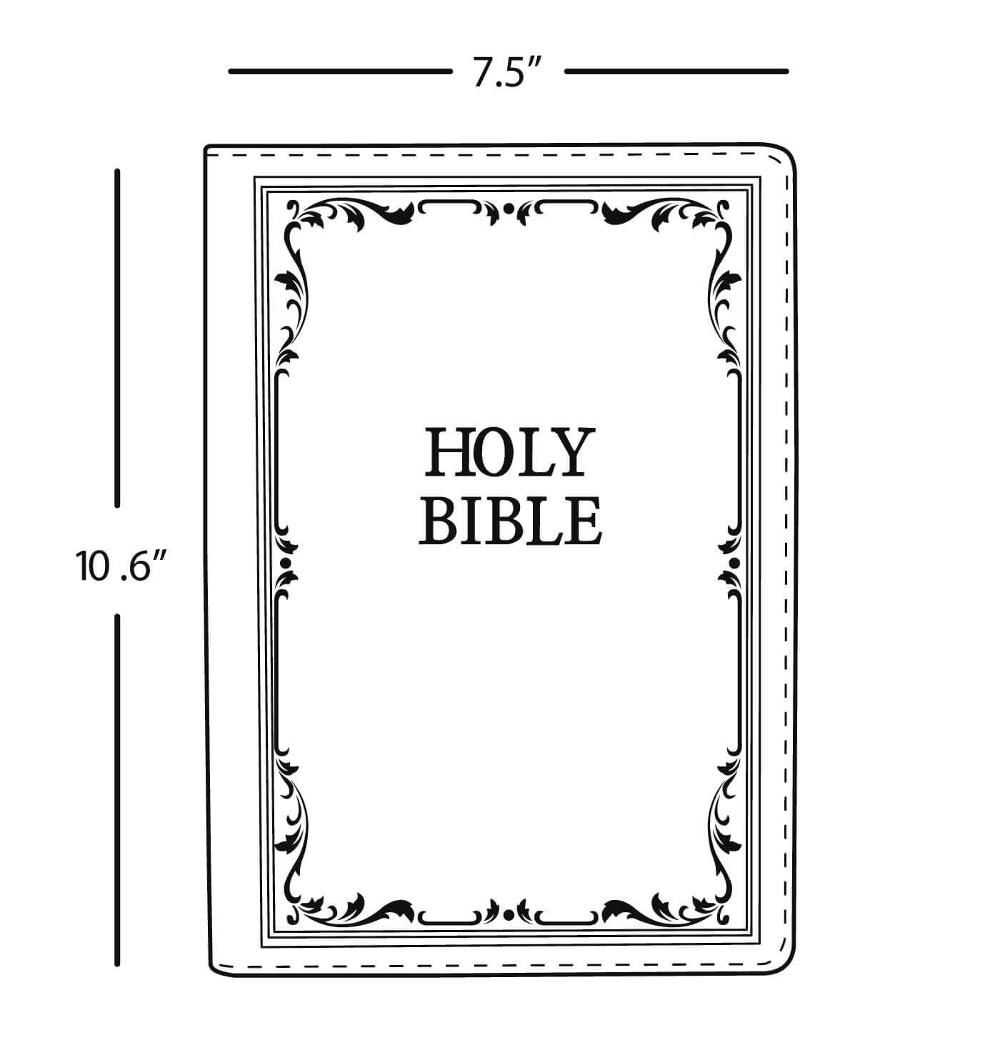 Bible Sizes Chart